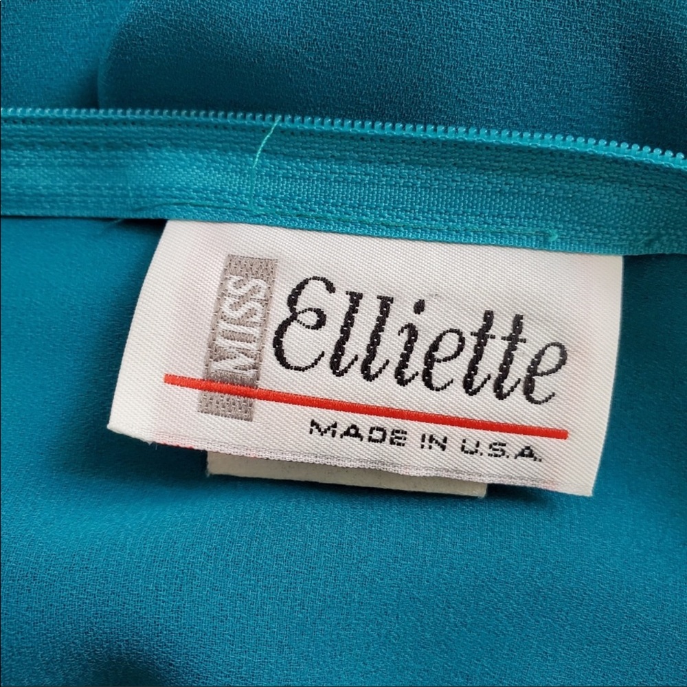 Vintage Miss Elliette 80s Dynasty Gown Dress - Gem